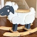 Sheep Rocker Wooden Rocking Horse for Toddler Rocker Ride on Toy Sheep ...