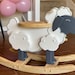 Sheep Rocker Wooden Rocking Horse for Toddler Rocker Ride on Toy Sheep ...