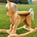 Cow Rocker Wooden Rocking Horse for Toddler Rocker Ride on Toy Baby ...