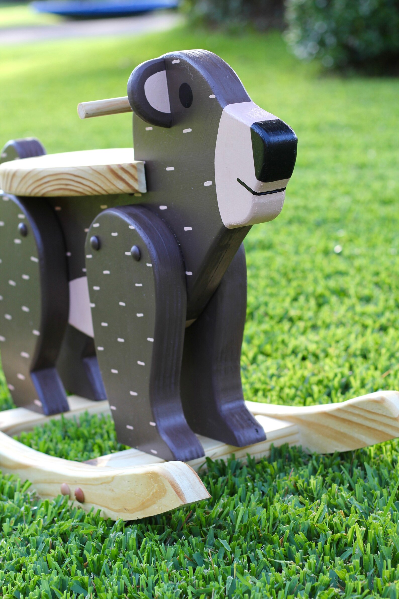 Bear Childrens Rocker Handmade Wood Rocker Baby Shower - Etsy