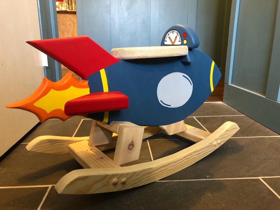 Rocket Ship Rocker - Etsy