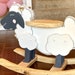 Sheep Rocker Wooden Rocking Horse for Toddler Rocker Ride on Toy Sheep ...