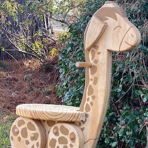 Giraffe Rocker Wooden Rocking Horse for Toddler Rocker Ride on Toy Baby ...