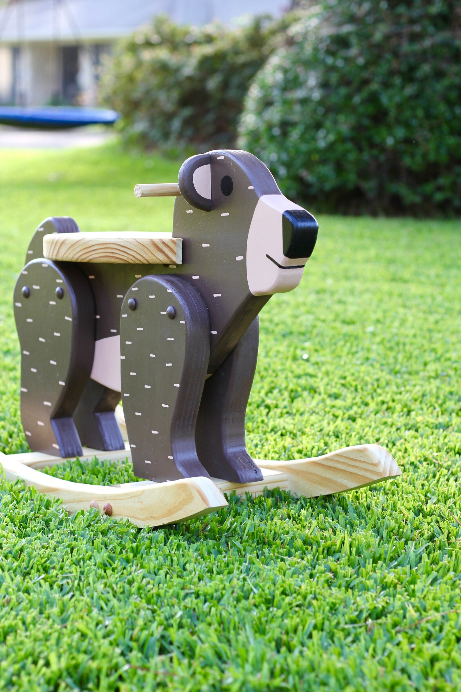 Bear Childrens Rocker Handmade Wood Rocker Baby Shower - Etsy