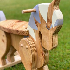 Wooden Rocking Horse for Toddler Rocker Ride on Toy Baby Shower Gift ...