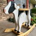 Cow Rocker Wooden Rocking Horse for Toddler Rocker Ride on Toy Baby ...