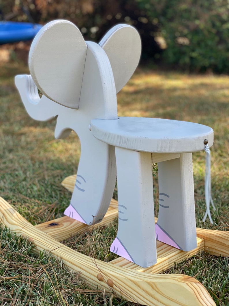 Elephant Rocker Elephant Rocking Horse for Toddler Rocker Ride on Toy ...