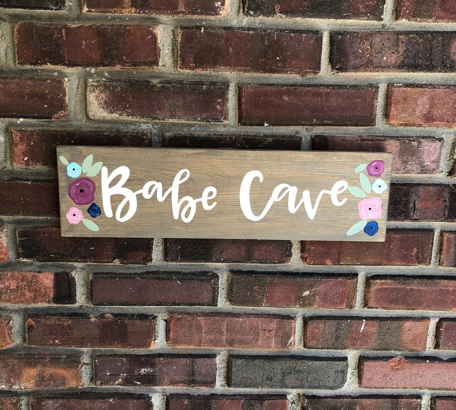 Babe Cave Babe Cave Wood Sign Custom Colors Dorm Room Dorm - Etsy