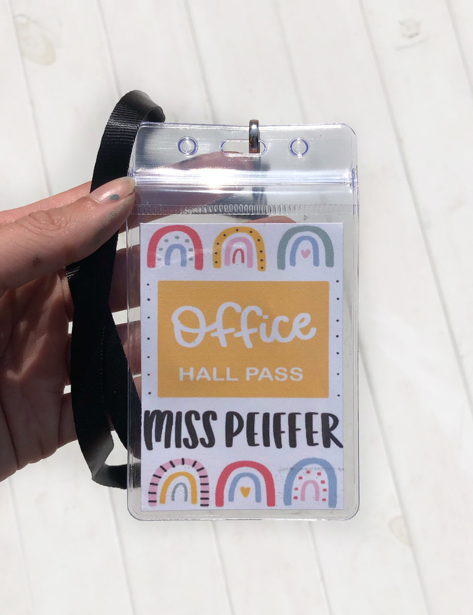Classroom Hall Pass- Hall Pass Lanyard Set- Teacher Hall Pass- Custom ...