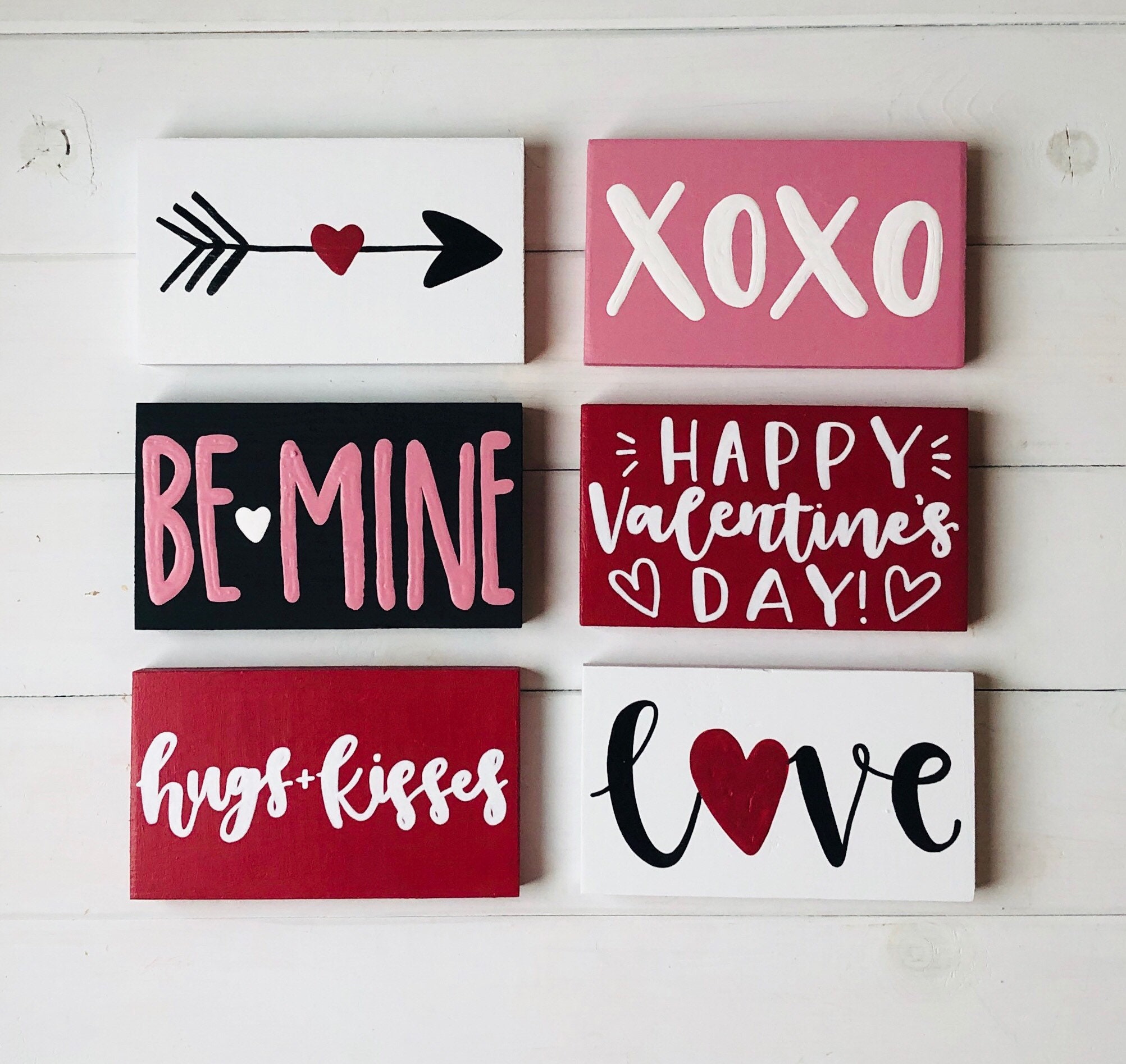 Valentines Day Tiered Tray Sign Valentine Mini Sign | Etsy