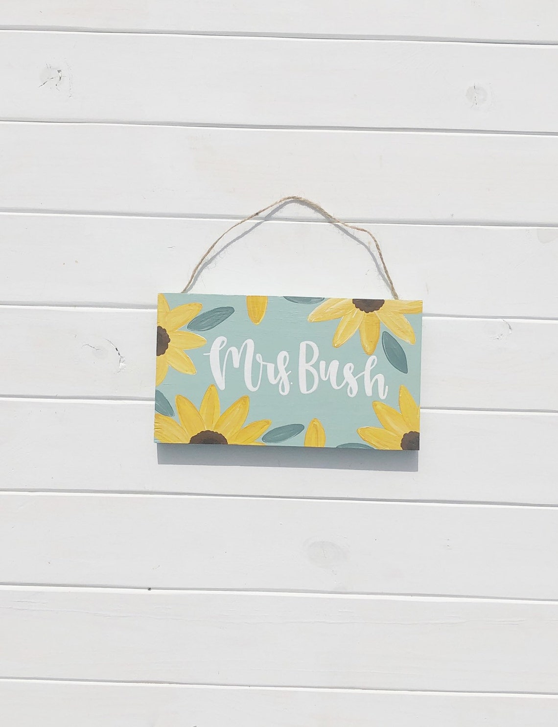 Teacher Classroom Sign Personalized Floral Name Sign Teacher | Etsy