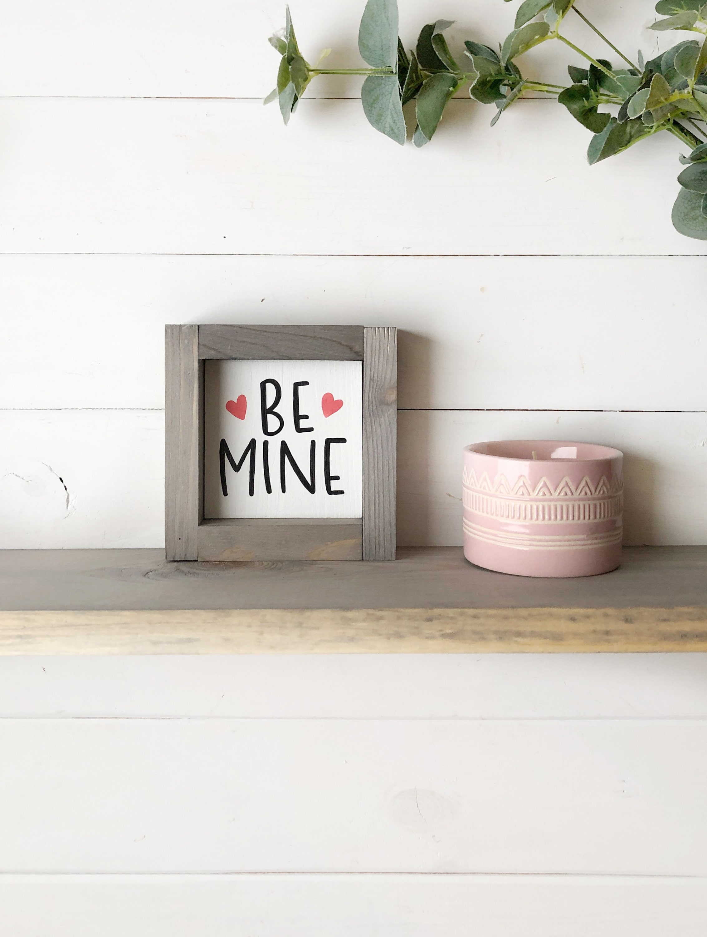 Be Mine Sign- Valentine’s Day Signs- Mini Valentines Day Sign ...