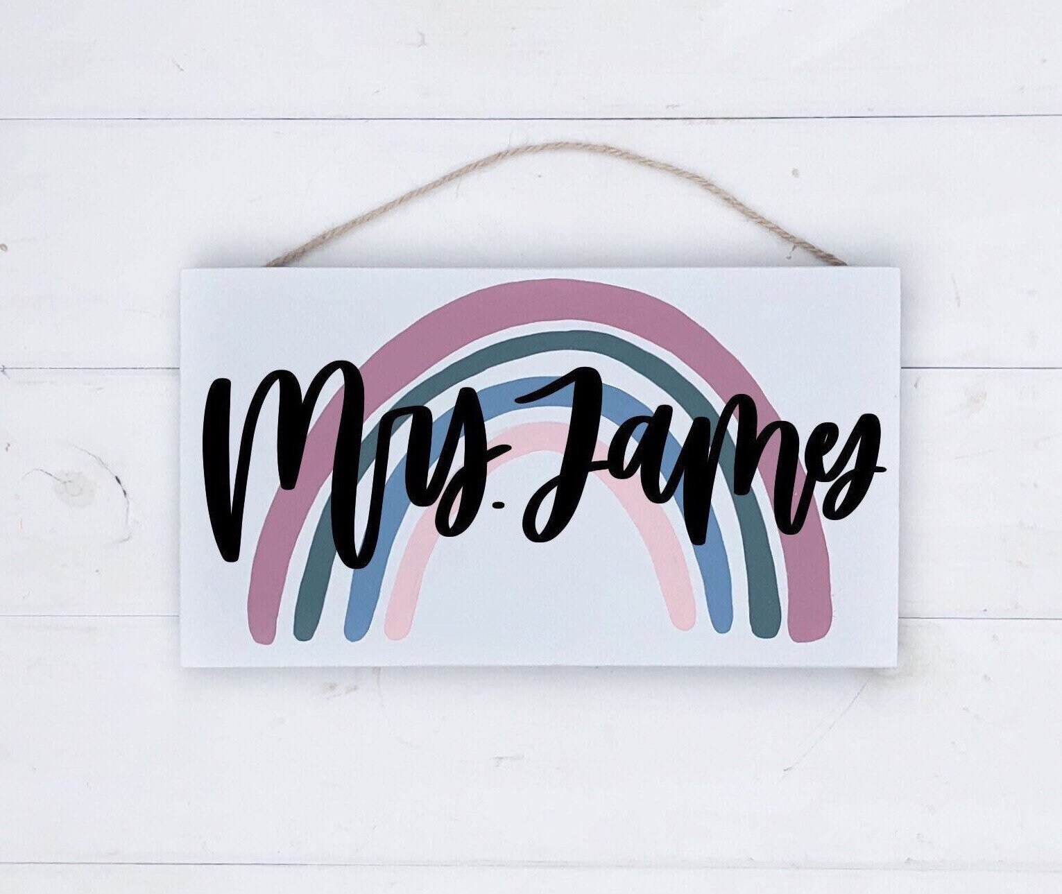 Teacher name sign custom teacher name sign teacher gift | Etsy