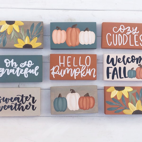 Fall Wooden Sign - Etsy