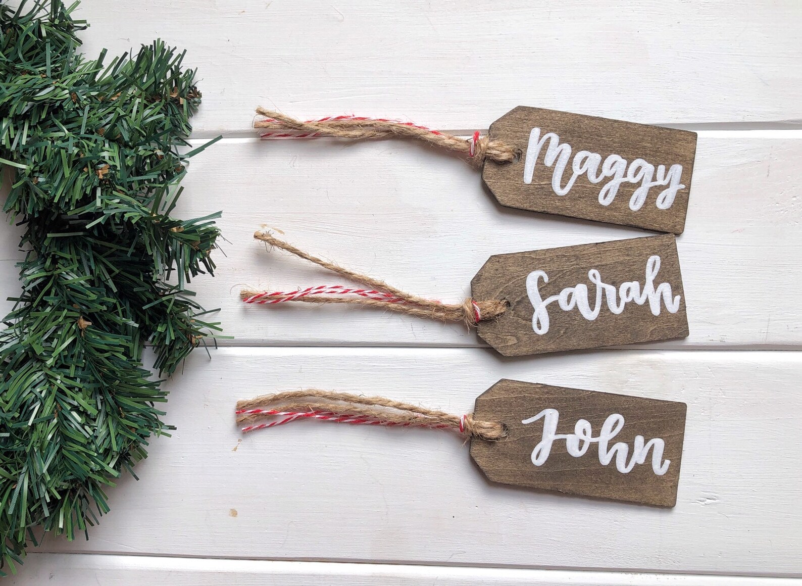 Boho Christmas Boho Stocking Name Tags Name Tags for - Etsy