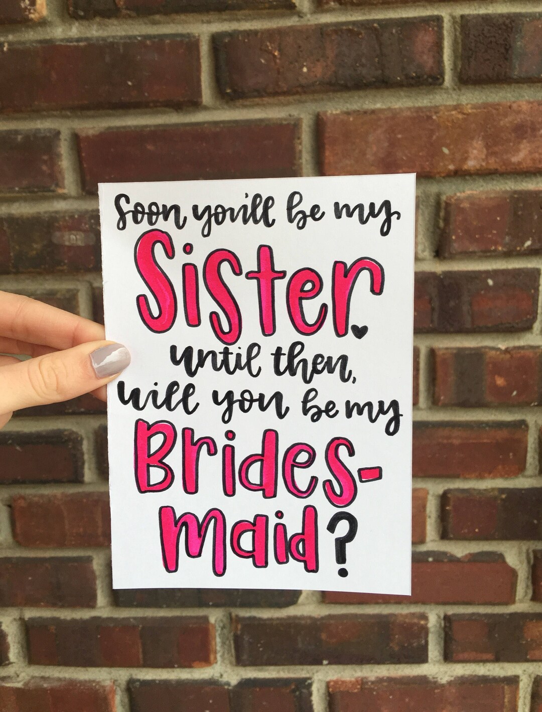 Bridesmaid Proposal Will You Be My Bridesamaid Bridesmaid Etsy