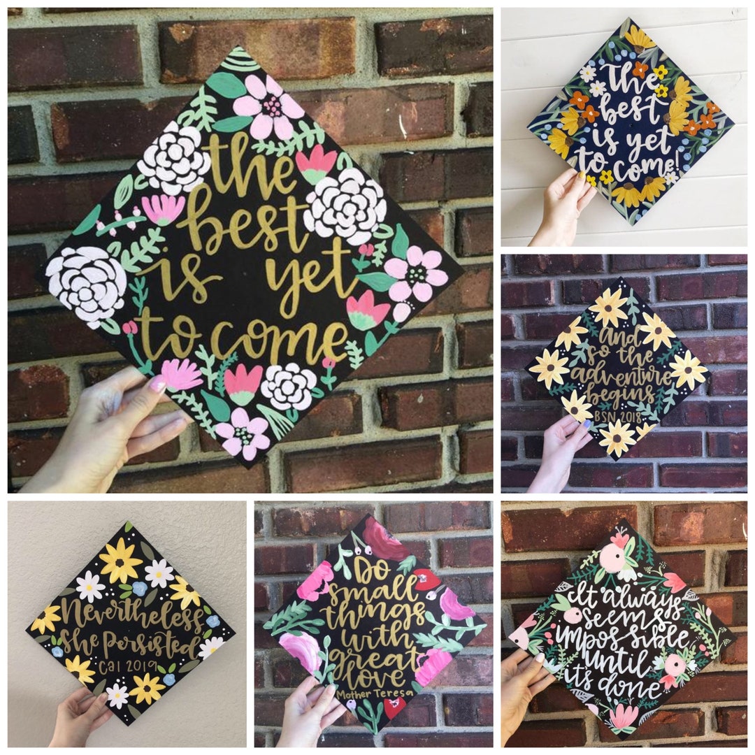 Custom Graduation Cap- Painted Graduation Cap- Custom Graduation Cap ...
