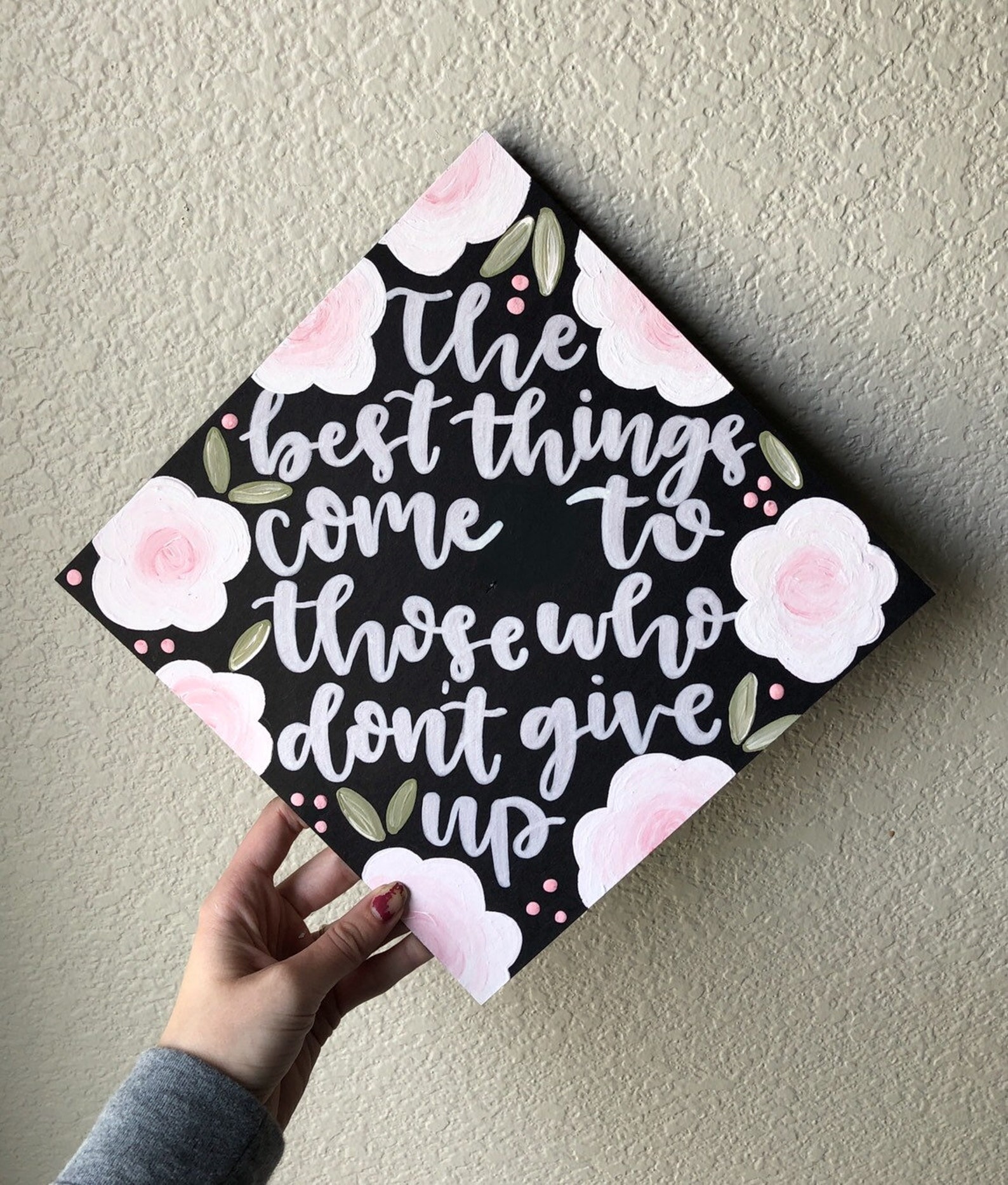 Painted Graduation Cap- Custom Graduation Cap Topper- Teacher ...