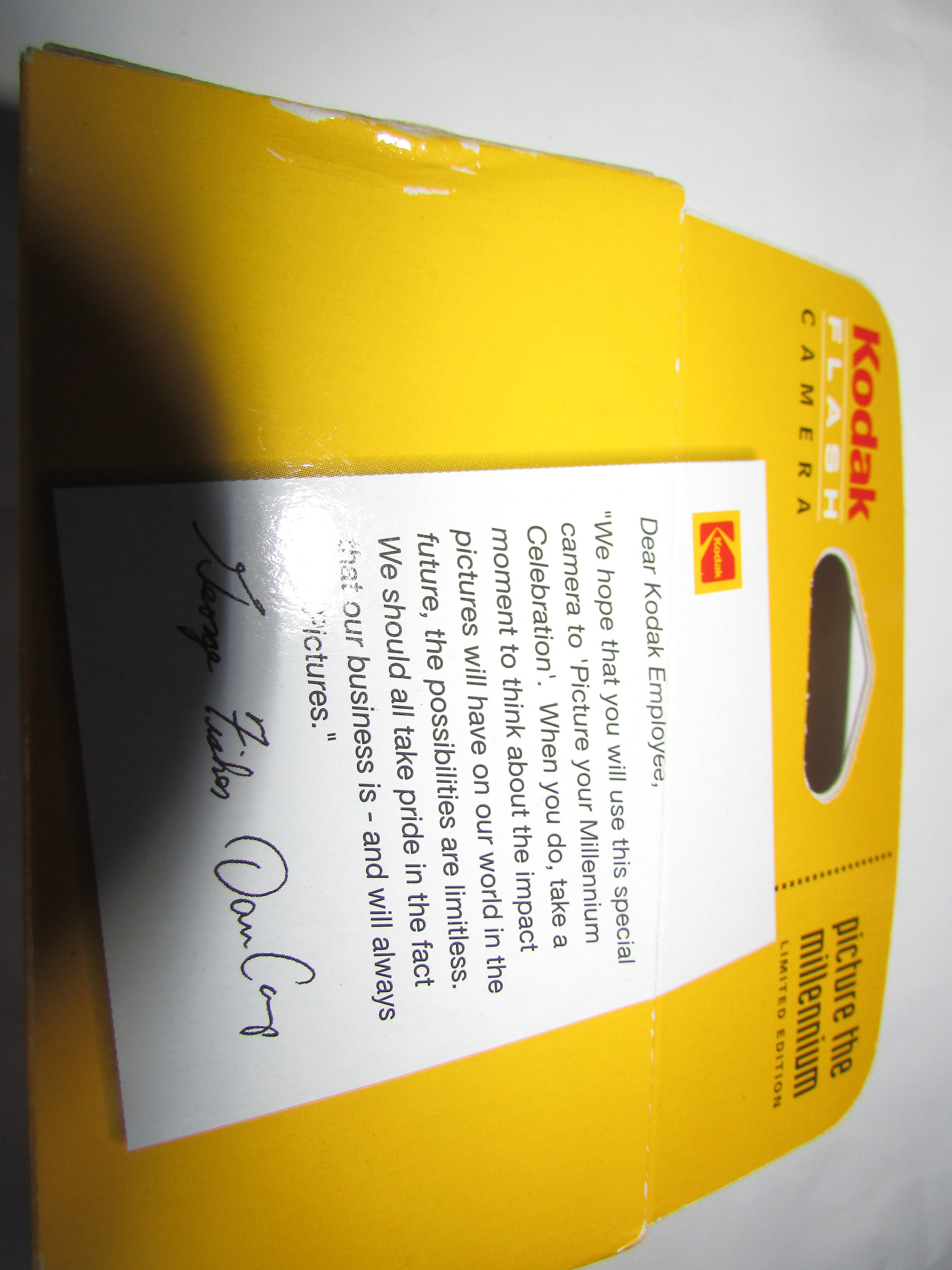 Rare One Time Use Disposable Kodak 2000 Millennium Flash Camera Only ...