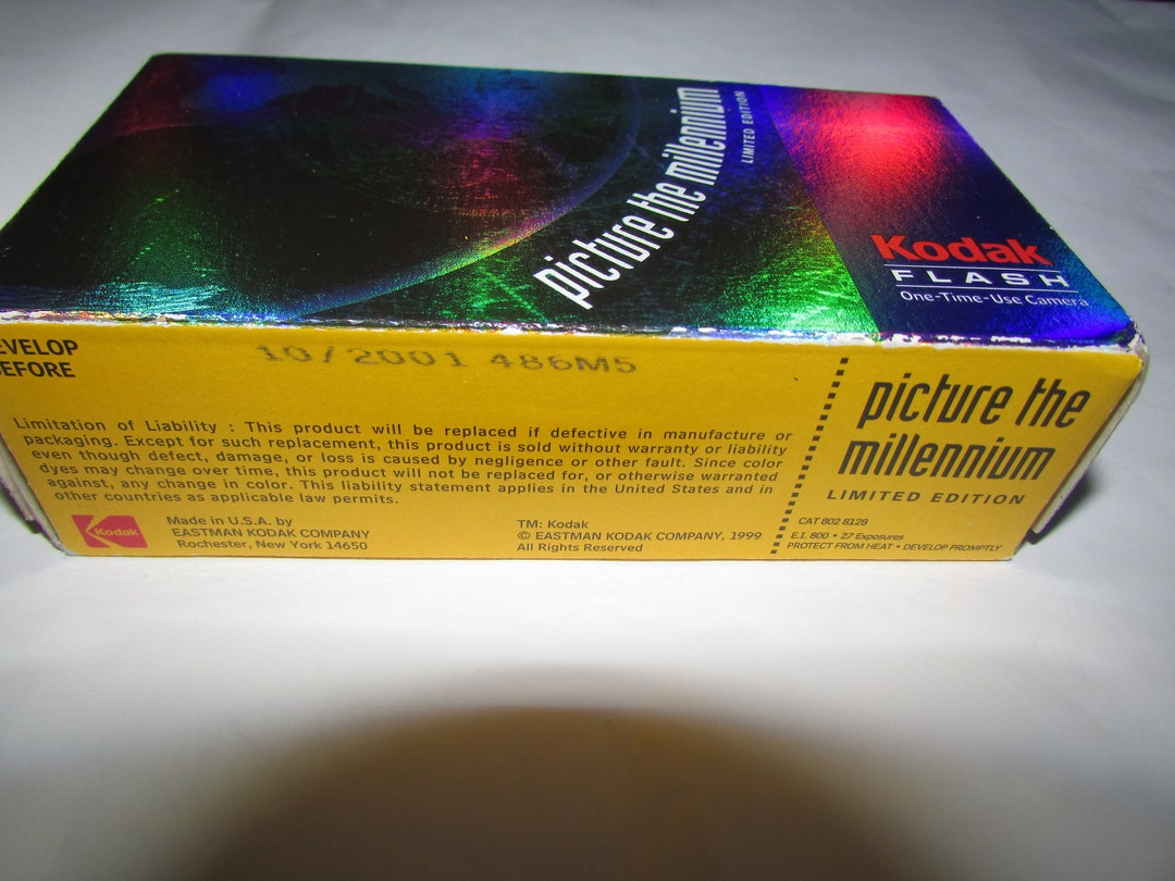 Rare One Time Use Disposable Kodak 2000 Millennium Flash Camera Only ...