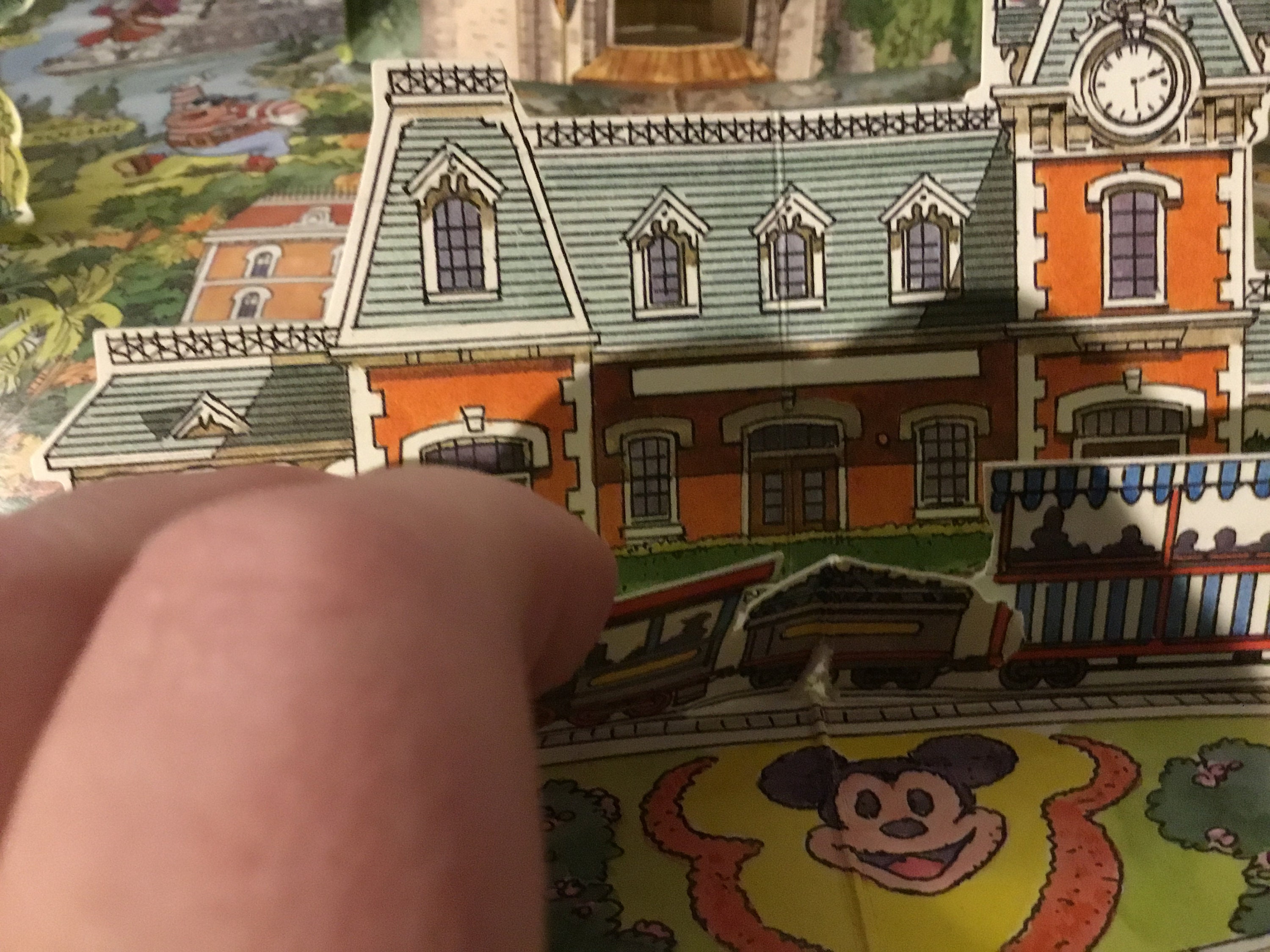 Disneyland 35th Anniversary Pop up Map - Etsy