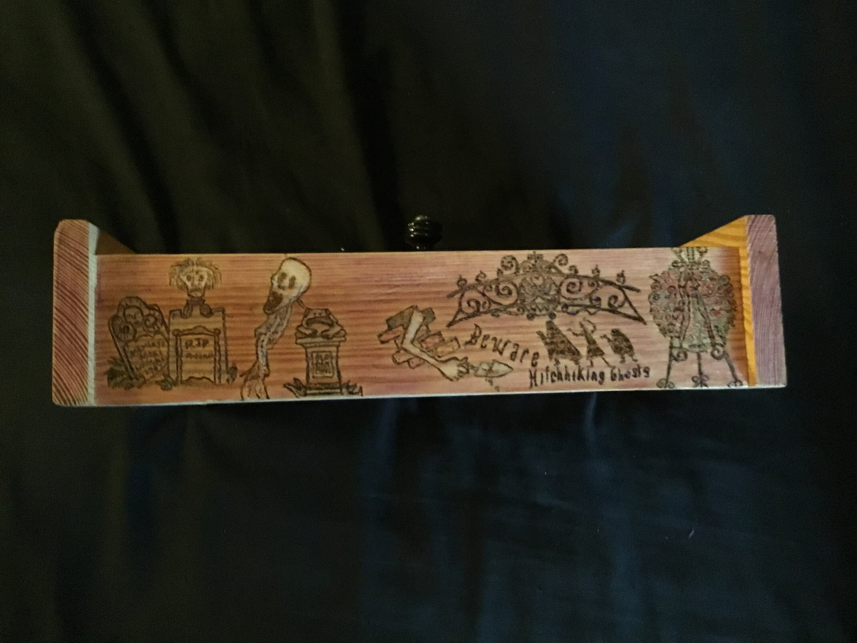 Wood Burned Disneyland Haunted Mansion Box - Etsy