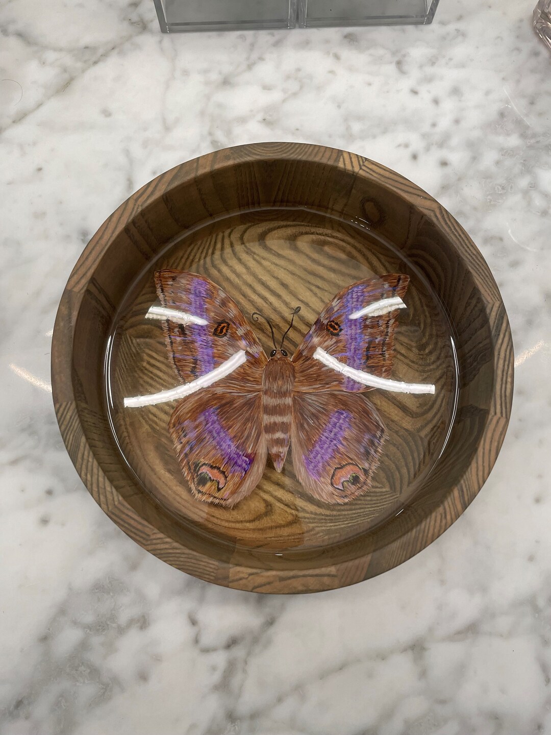 Black Witch Moth Resin Painting - Etsy