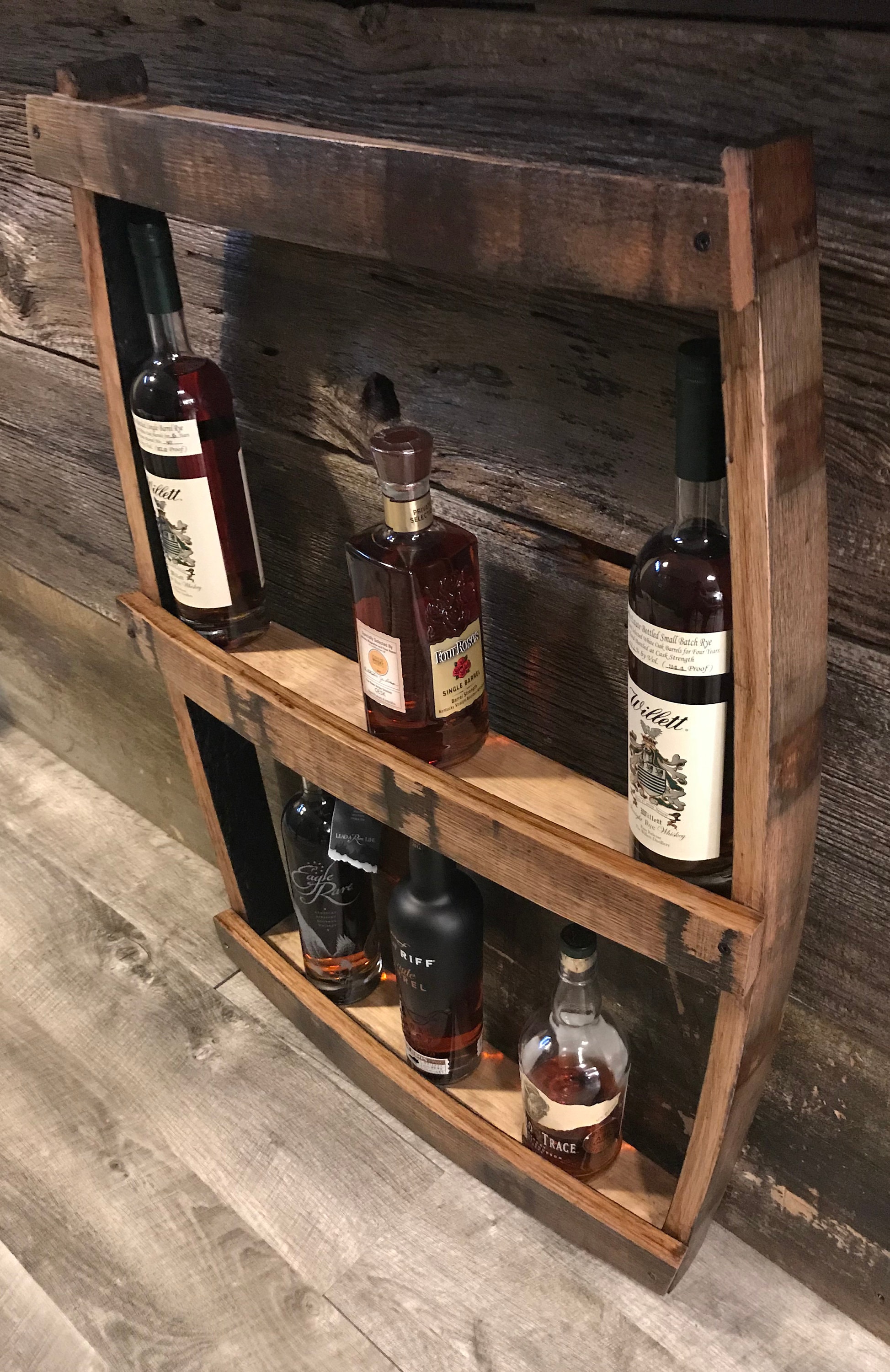 Drink & Barware Bourbon Stave Bar Shelf Kitchen & Dining Home & Living ...