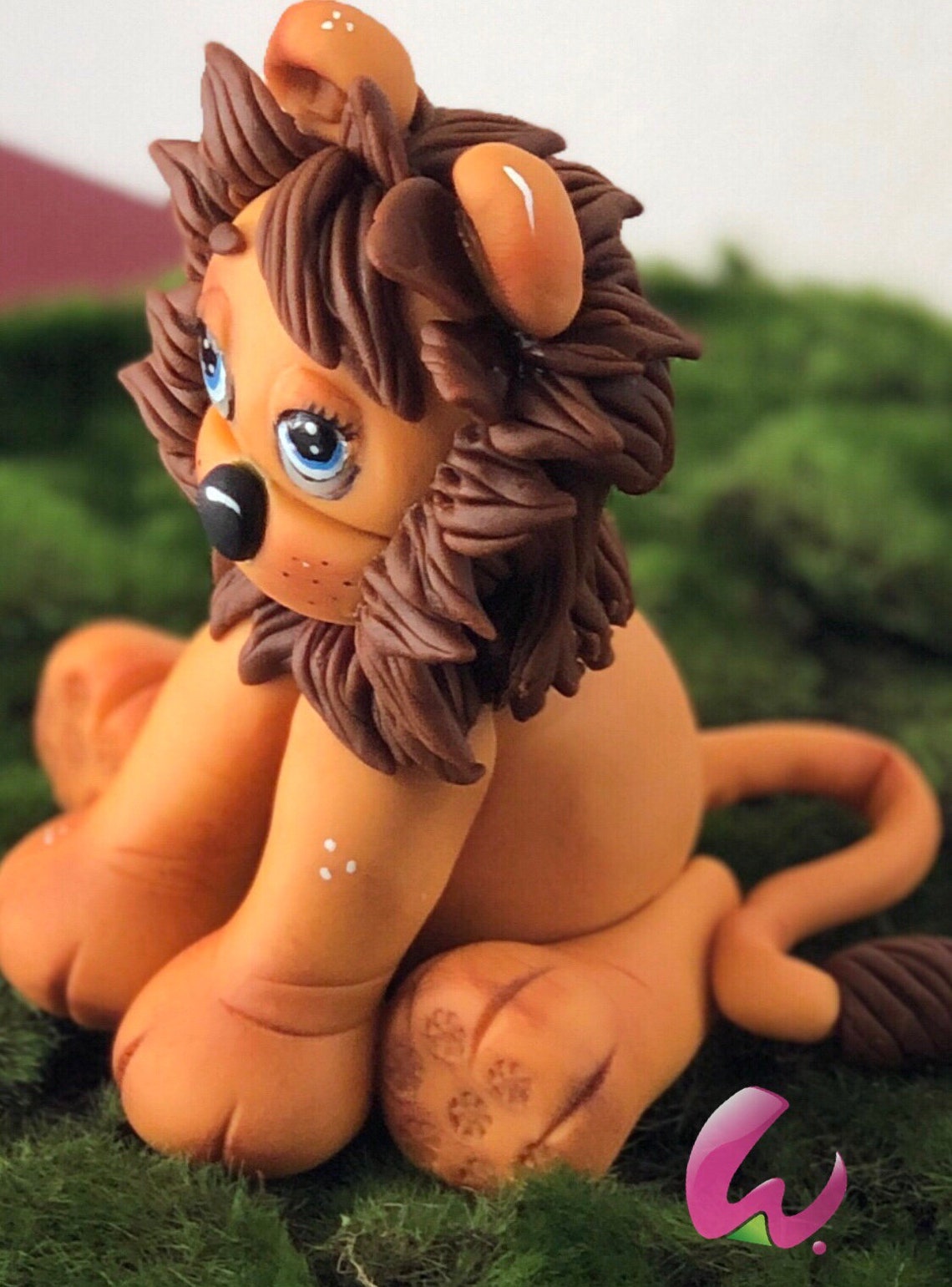 Cold Porcelain Lion - Etsy