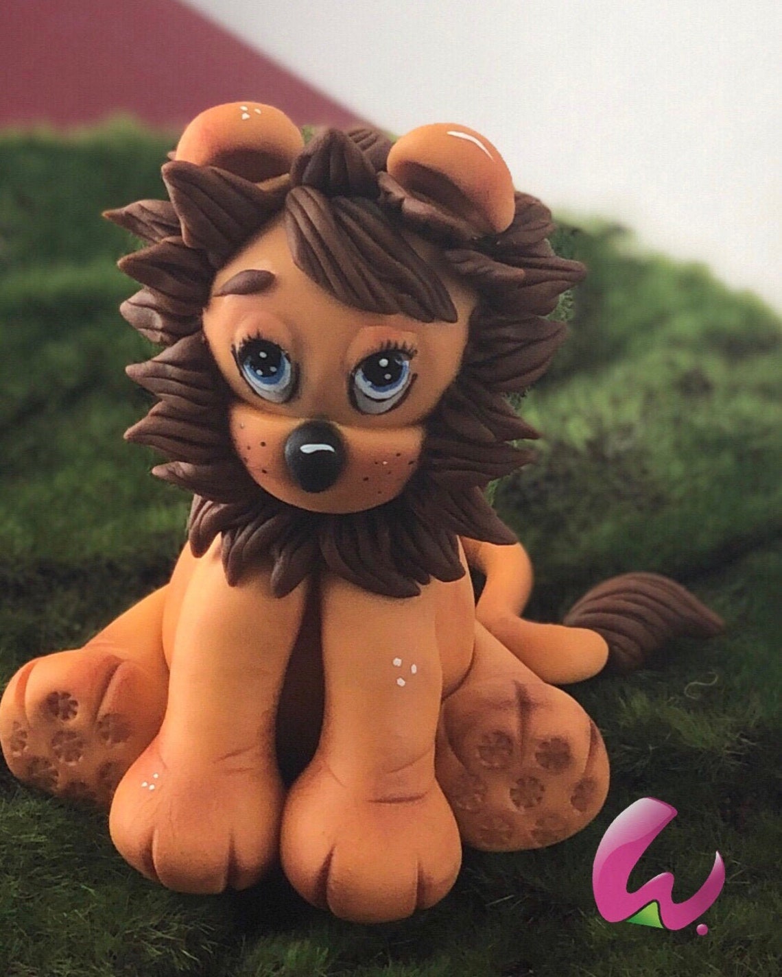 Cold Porcelain Lion - Etsy