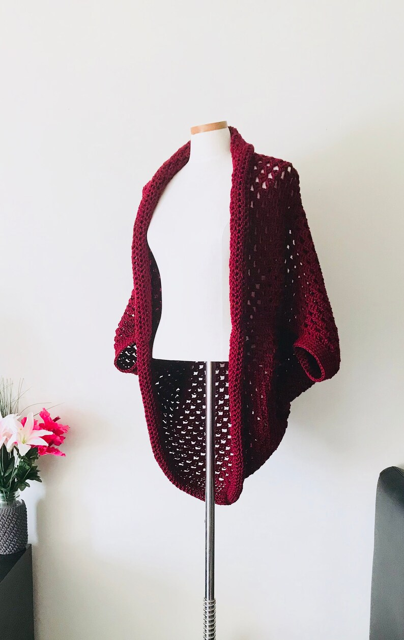 Crochet Oversized Shrug the bitmap Oversized | Etsy