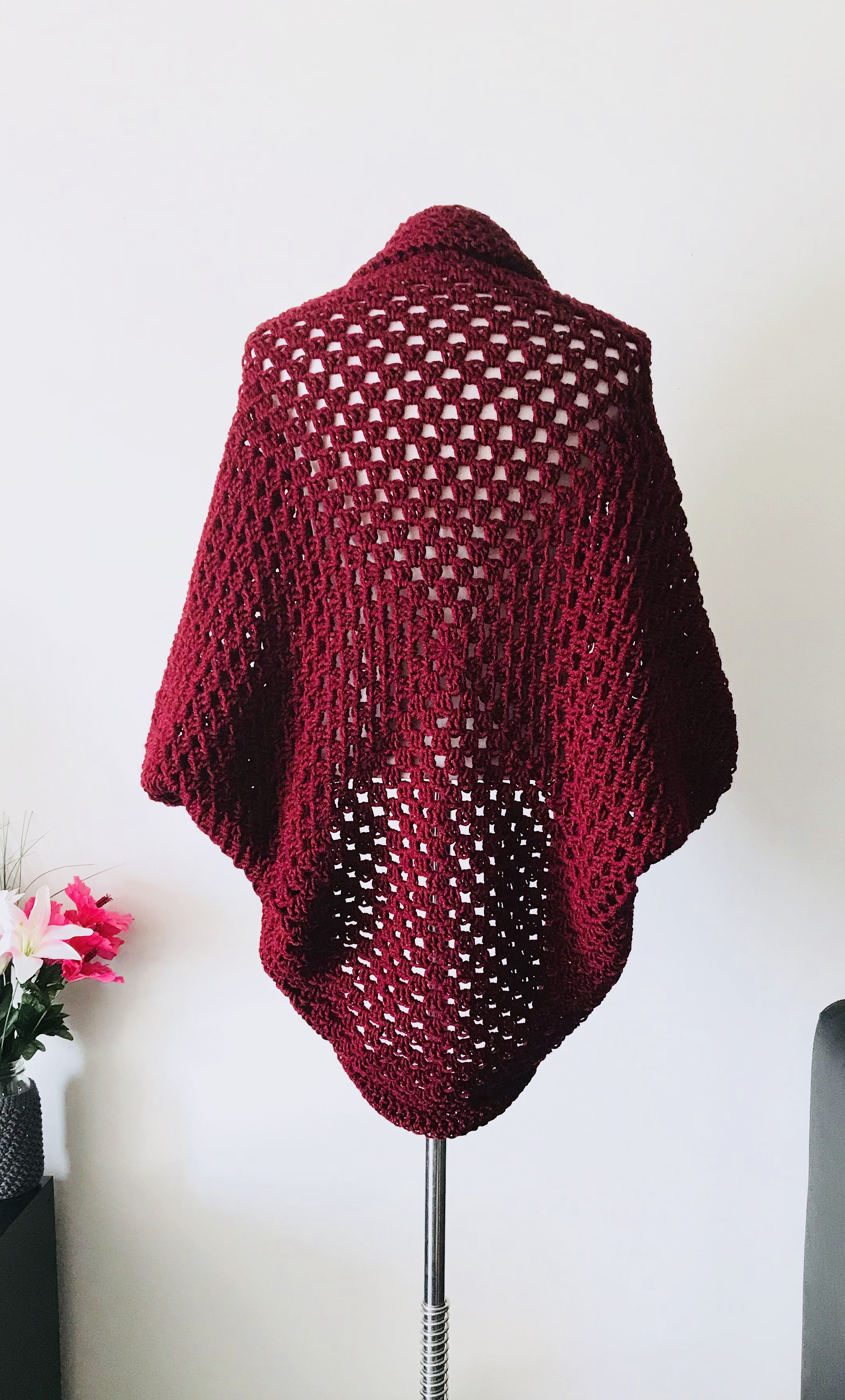 Crochet Oversized Shrug the bitmap Oversized | Etsy