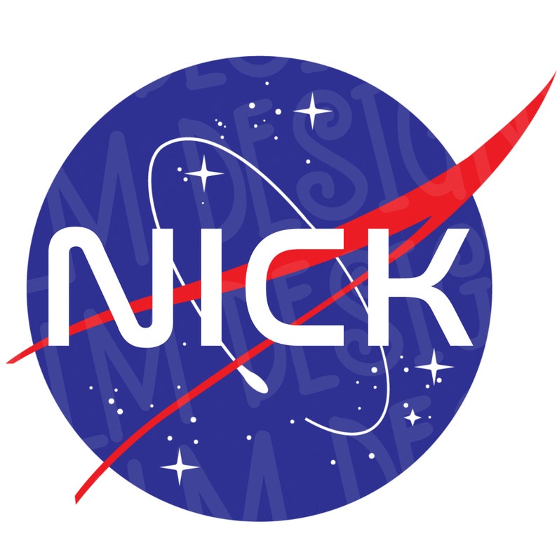 Customizable PRINTABLE NASA Inspired Logo Outer Space - Etsy