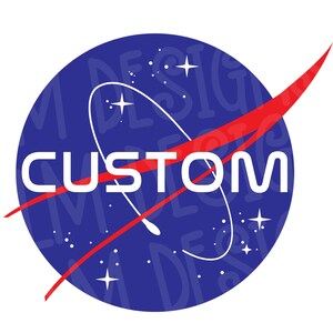 Customizable PRINTABLE NASA Inspired Logo | Outer Space | Replica ...