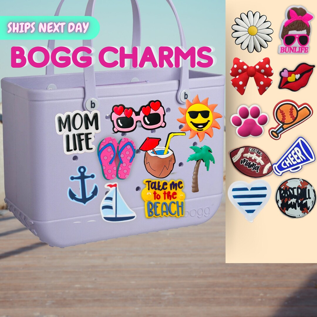 Bogg Bag Charms | Bogg Bag Buttons | Beach Bag Charms | Bogg Charm | Bogg Accessory | Croc Bag ...