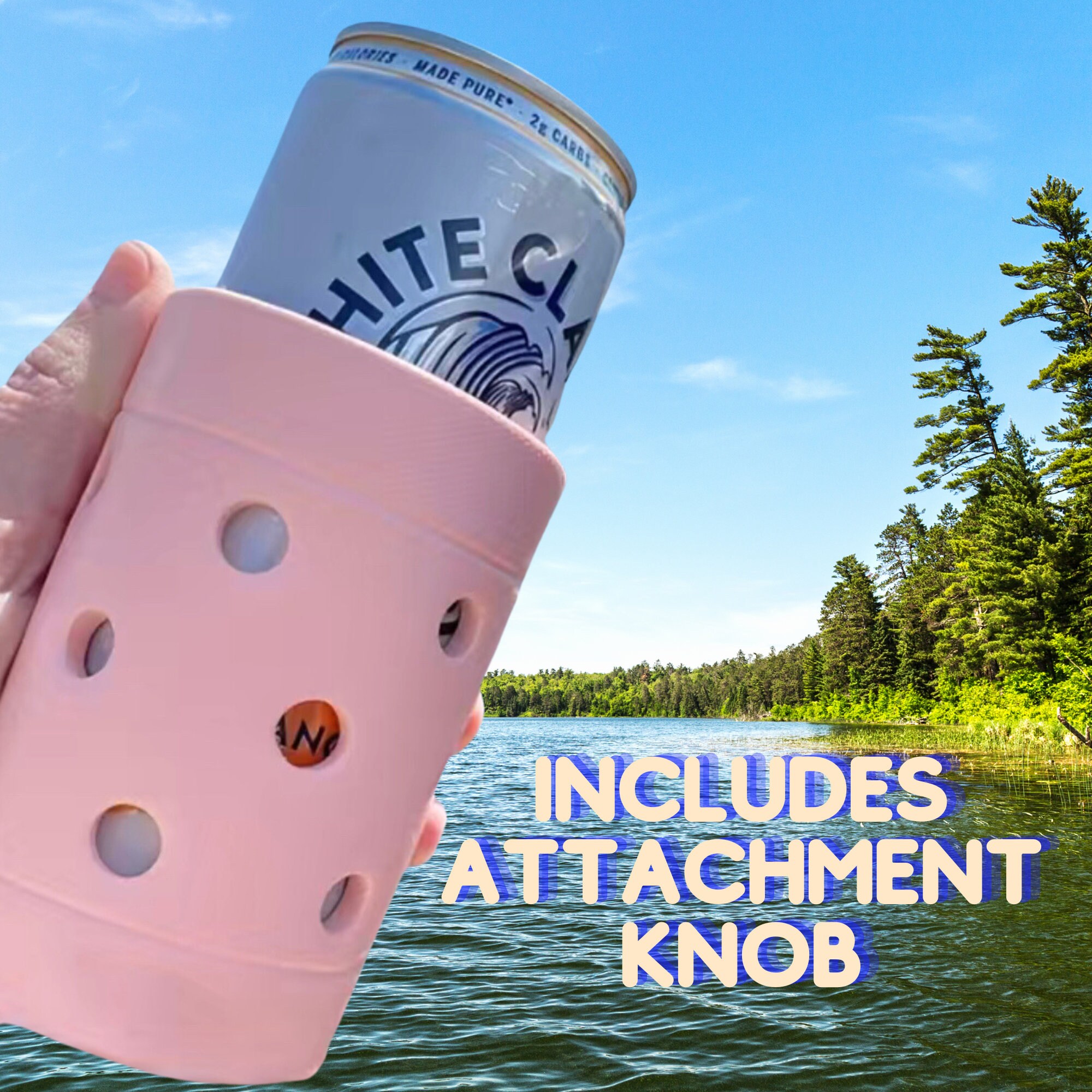 Koozie Drink Holder for Bogg and Simply Bags, Attachable Beach Bag ...