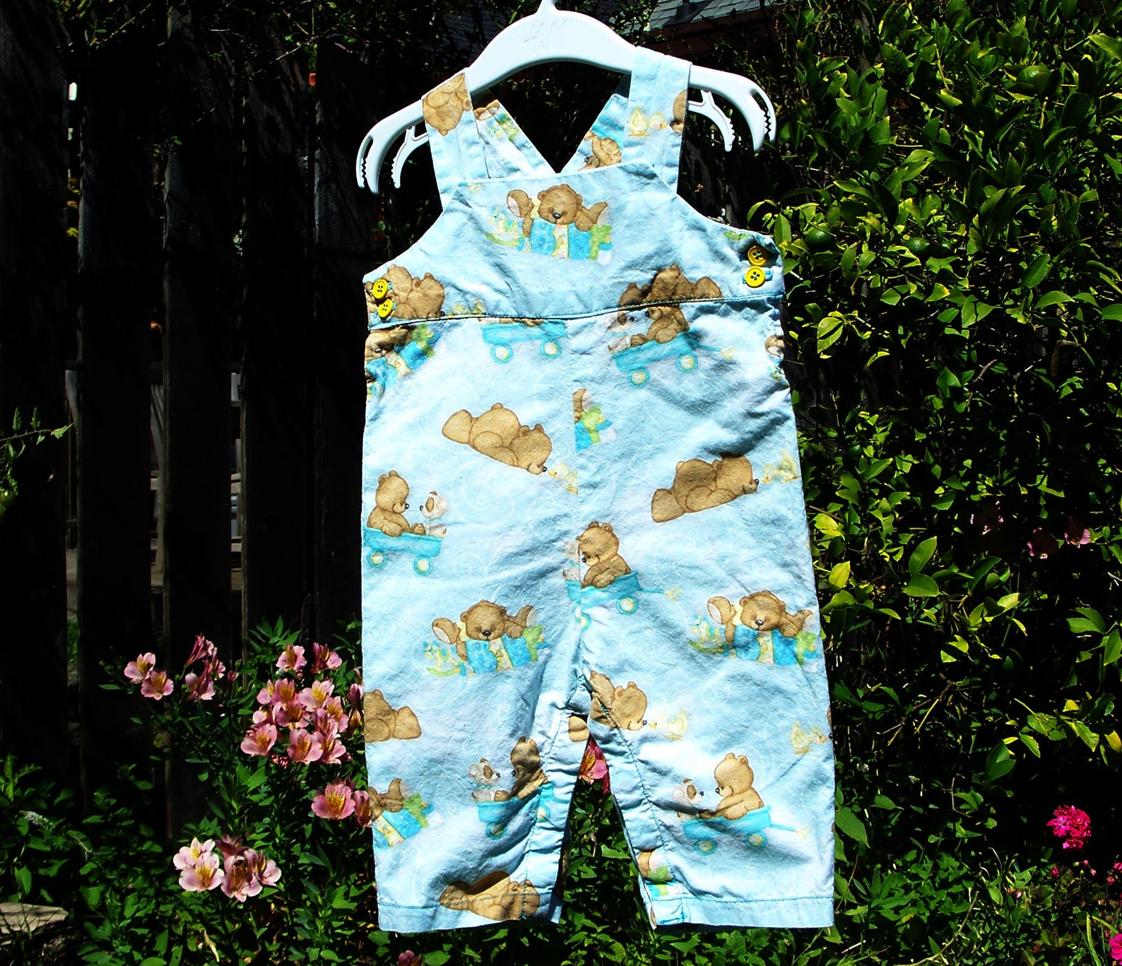 Beary Cute Overalls, Bib Overalls in Bear Print Size 3-6 Months - Etsy