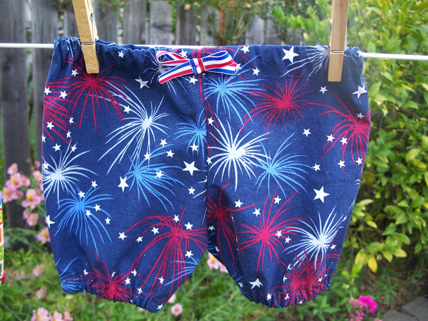 Fireworks Patriotic Baby Bloomers, 0-3 M or 3-6 M - Etsy