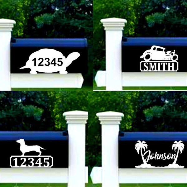 Mailbox Sign With Name and Address - Etsy
