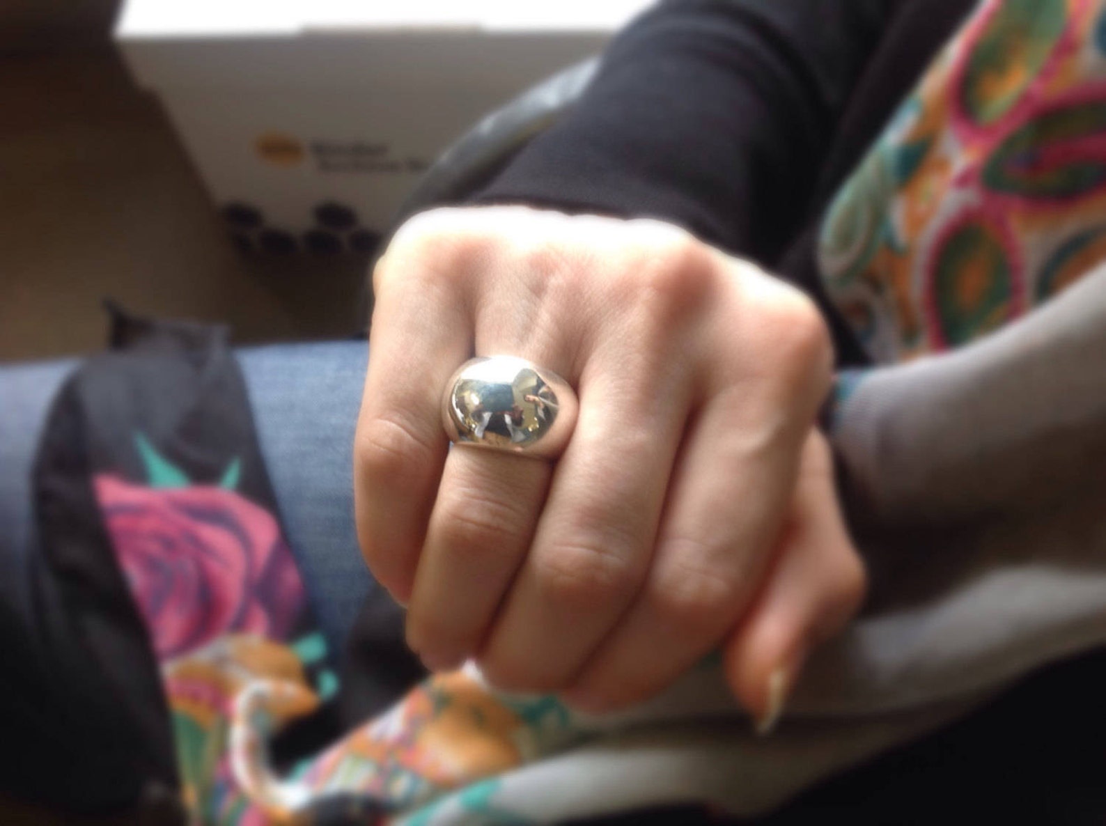 Minimalist Sterling Silver dome Ring / Made in - Etsy