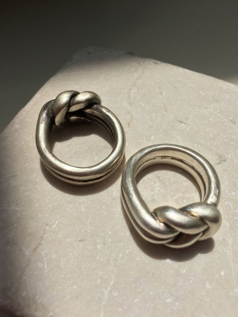 Men's Chunky Reef Knot Ring / Hercules Knot / Solid | Etsy UK