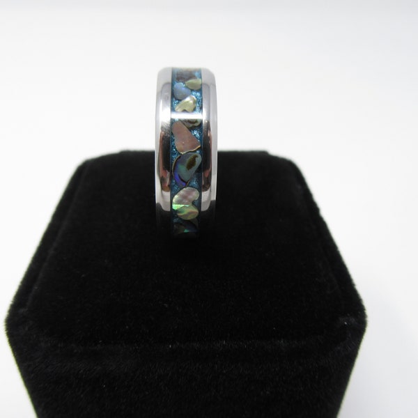 Abalone Wedding Ring - Etsy