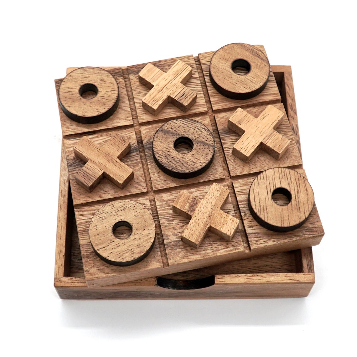 Tic Tac Toe Wood Coffee Tables Family Games to Play and a | Etsy