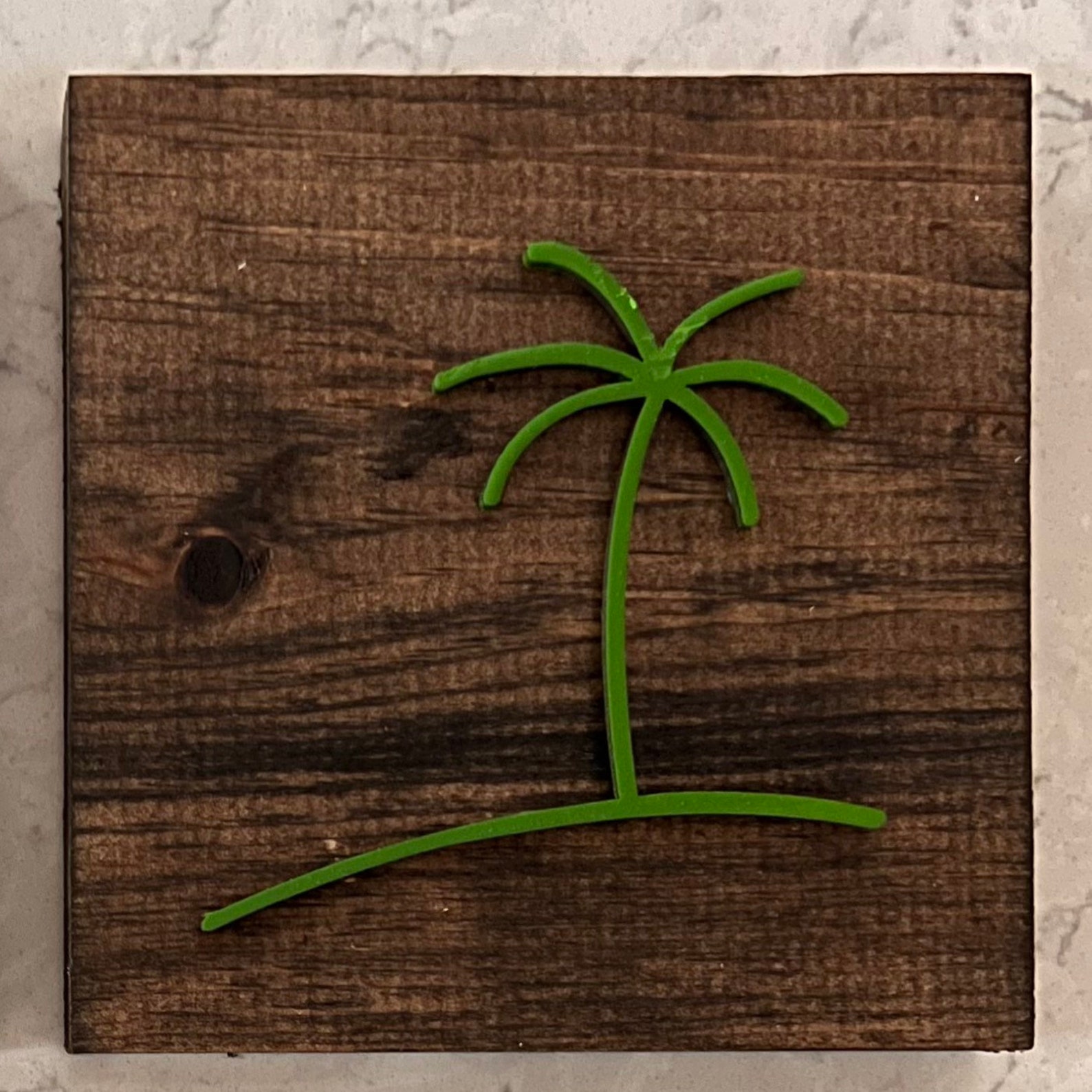 Beach Sign Art Palm Tree Ocean Waves Sunrise Sunset Seagulls - Etsy