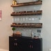 Wood Wine Rack the Ryan Wall Mounted Shelf & Hanging Stemware Glass ...
