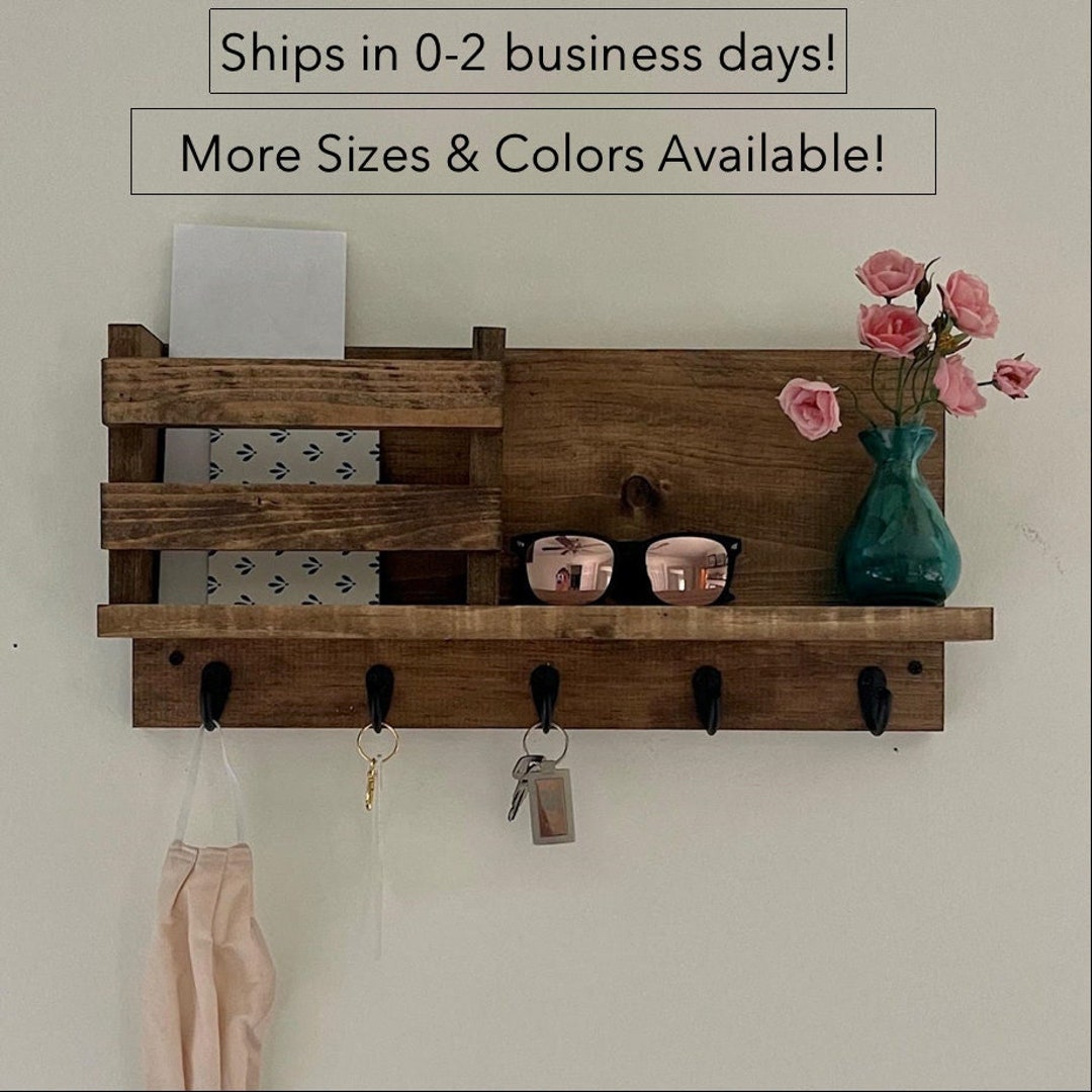 Entryway, Key Rack & Mail Organizer Coffee Mug Hanger| the Madison ...
