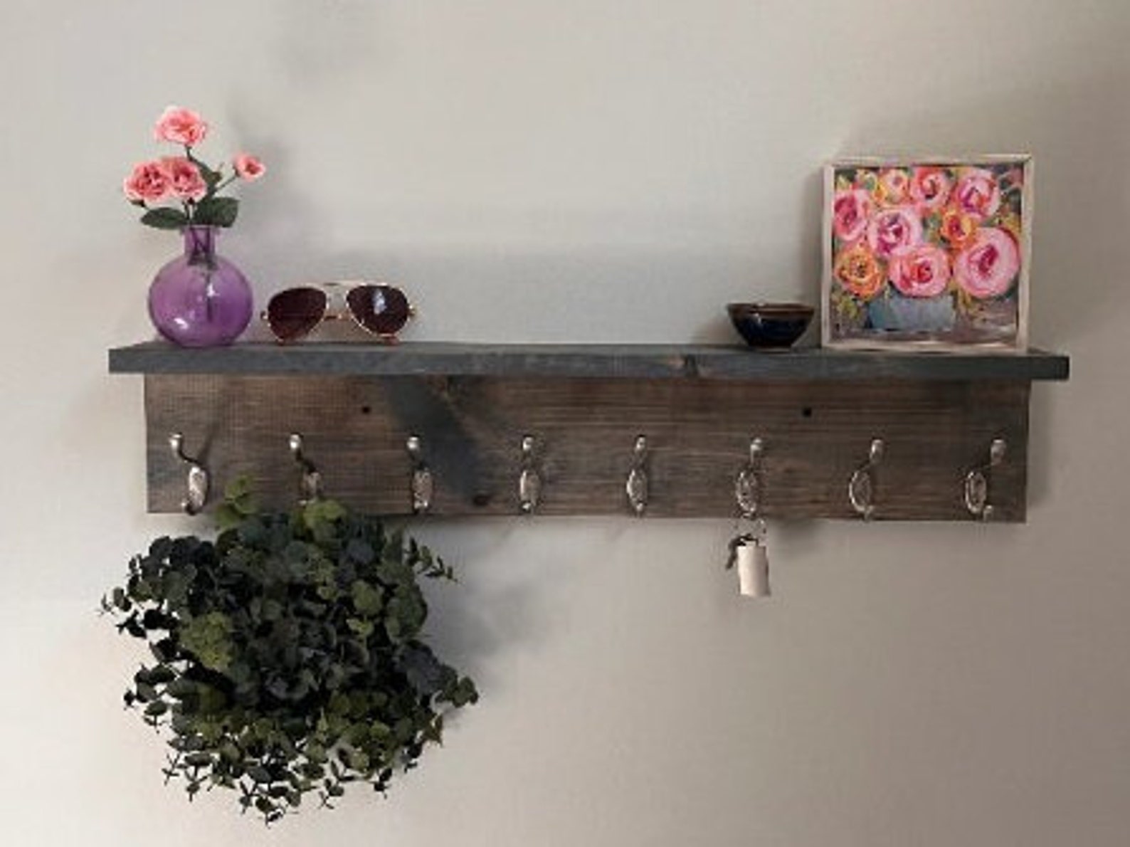 Key Rack and Coat Rack | the Vance | Entryway Organizer Towel Rack Key ...