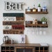 Wood Wine Rack Shelves | the Ryan | Wall Mounted Shelf & Hanging ...