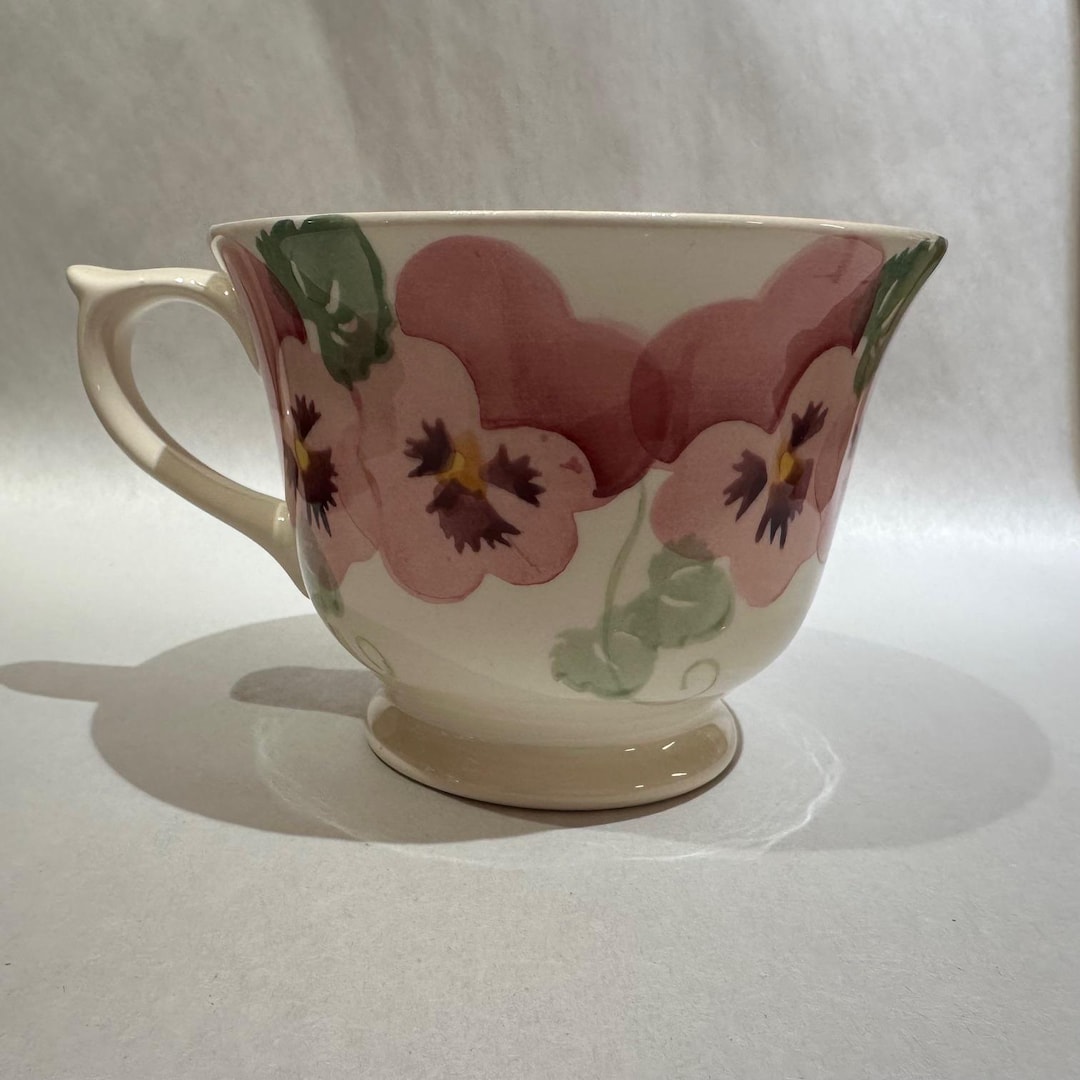 Emma Bridgewater Pink Pansy Teacup - Etsy