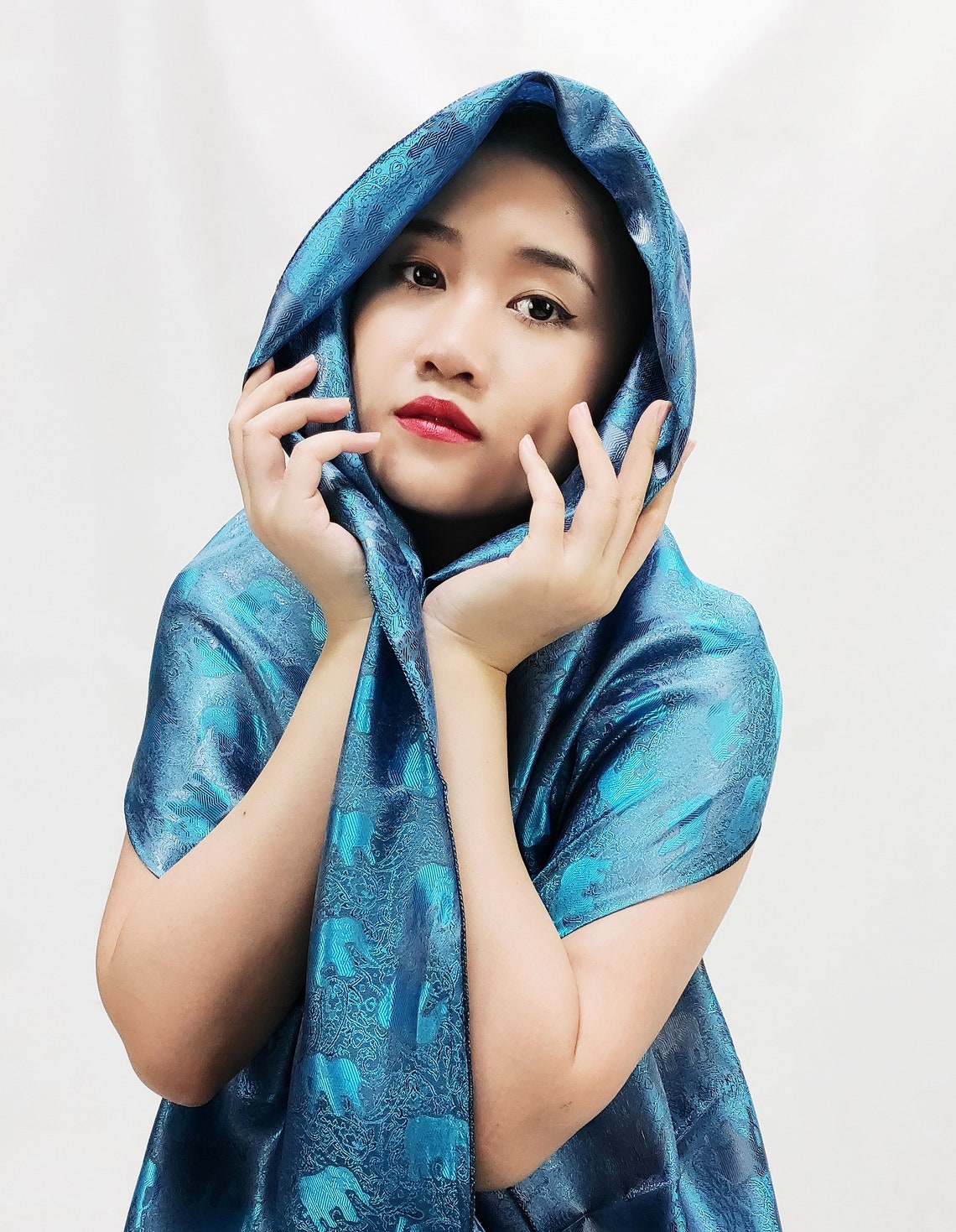 Thai Mix Silk Scarf Blanket Scarf Wrap Scarf Festival - Etsy